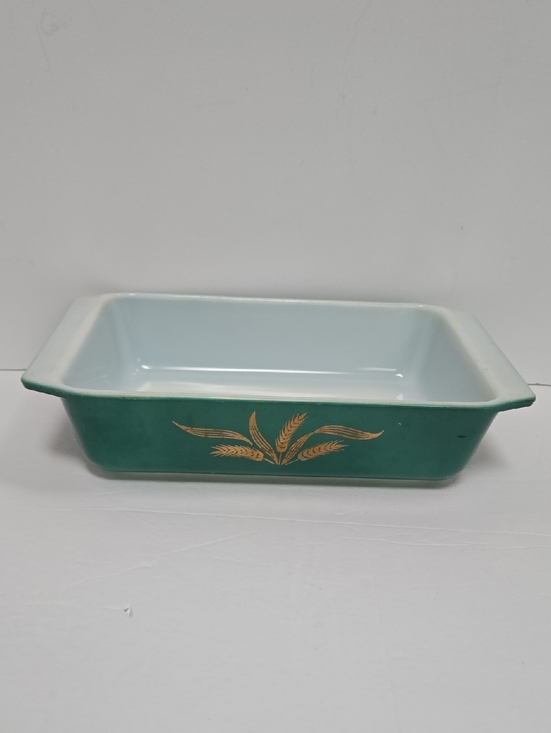 Pyrex | Kitchen | Vintage Promotional Pyrex 2 Qt Green Wheat Casserole ...